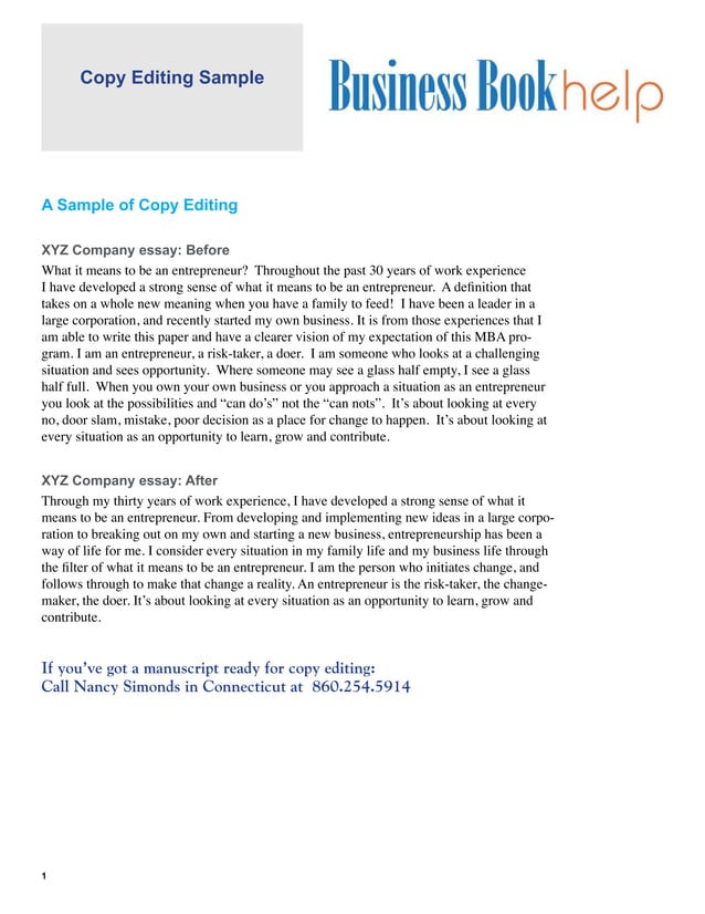 Editing sample | PDF | Startups | Business