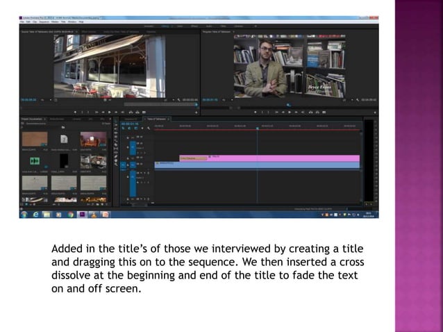 Editing screenshots for documentary | PPTX | Video Production | Content ...