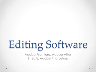 Editing software | PPT