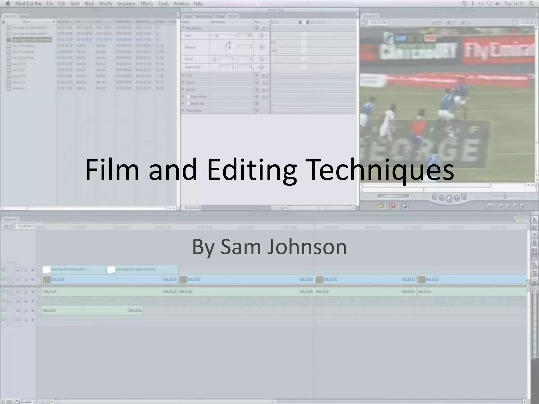 Editing techniques | PPTX