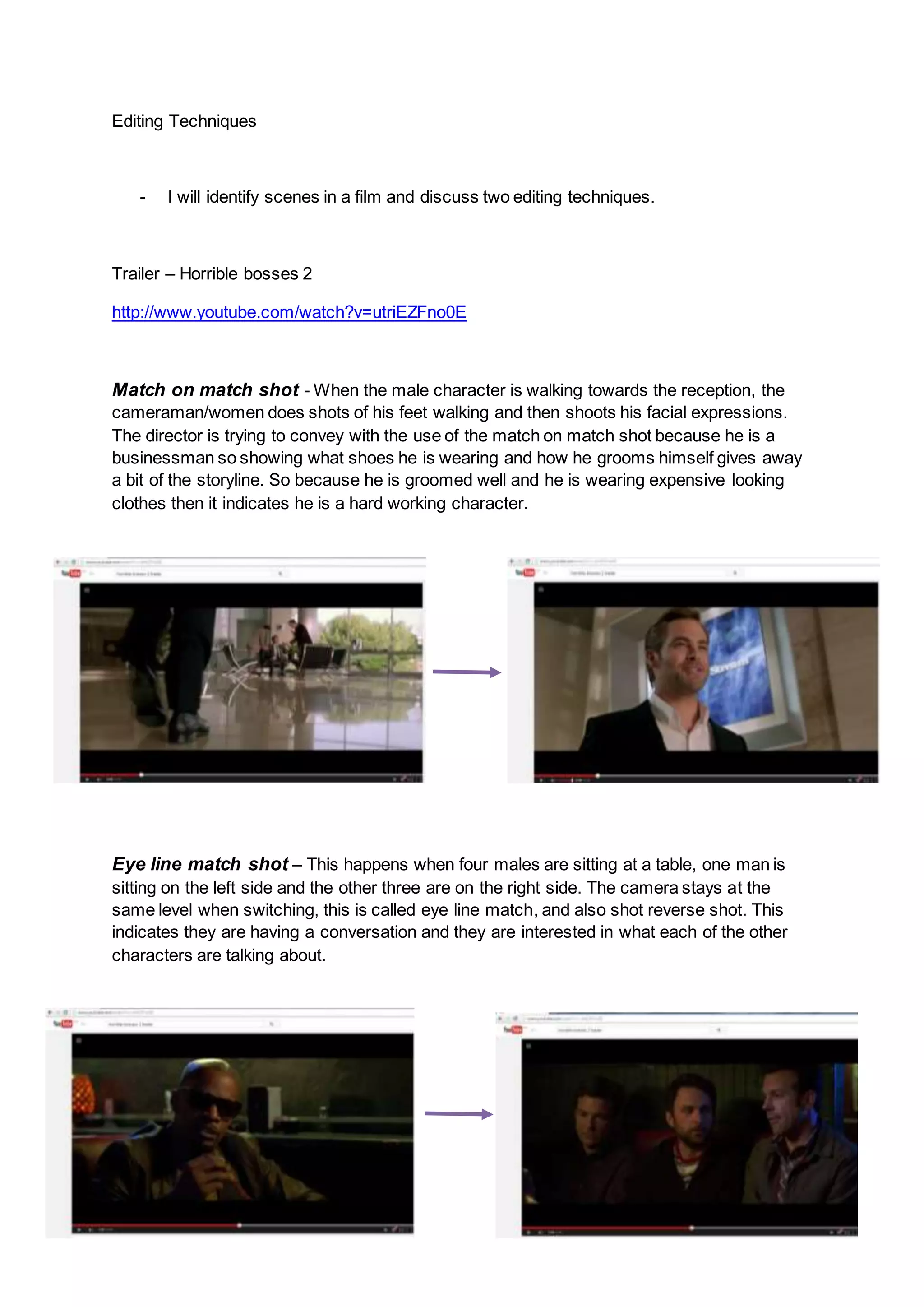 Editing techniques | DOCX | Photo Editing Software | Computer Software and Applications