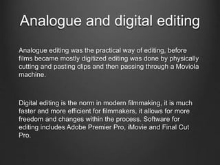 Editing techniques | PPTX