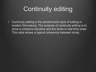 Editing techniques | PPTX