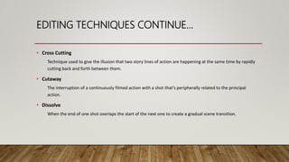 NWR: Editing techniques : Student Collaboration | PPTX