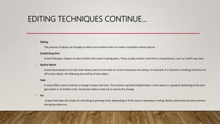 NWR: Editing techniques : Student Collaboration | PPTX