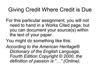 Editing the extended definition | PPT