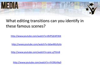 Editing transitions | PPTX | Video Software | Computer Software and ...