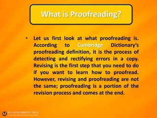 What is Proofreading? | PPT