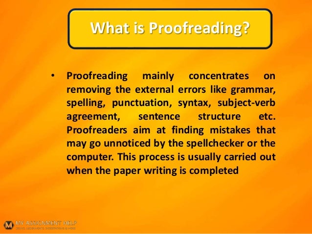 What is Proofreading?