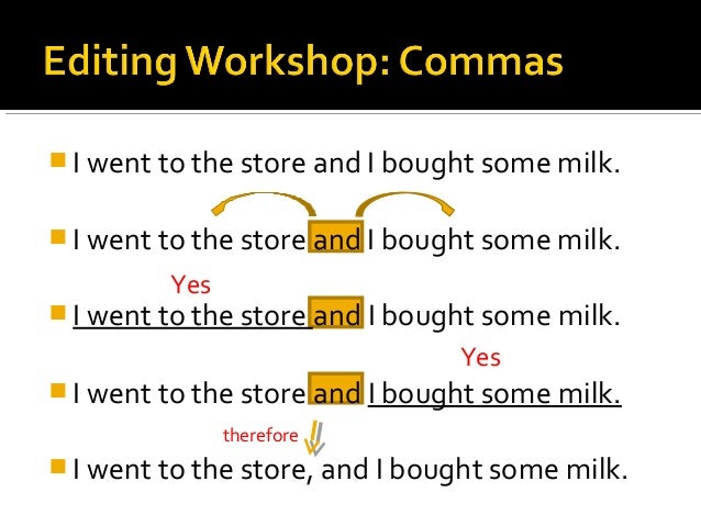 Correctly Using Commas