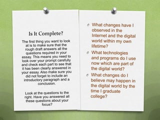 Editing your rough draft | PPTX