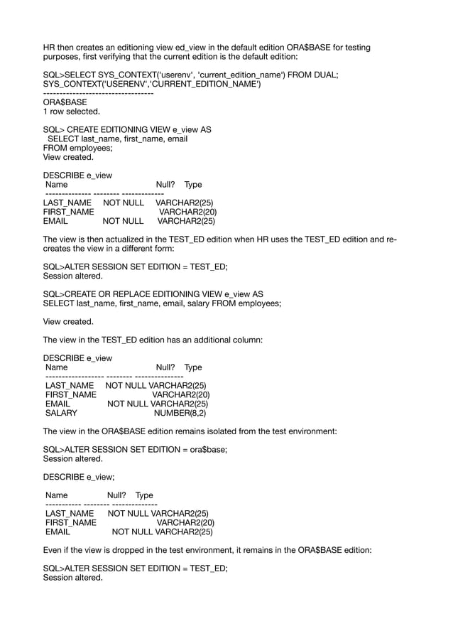 Edition And Target Edition And Edition Based Redefinition Ebr In Oracle Pdf
