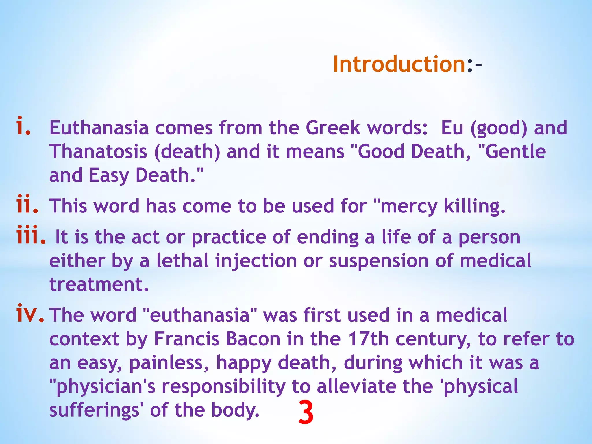 Bioethical Issue-EUTHANASIA | PPTX