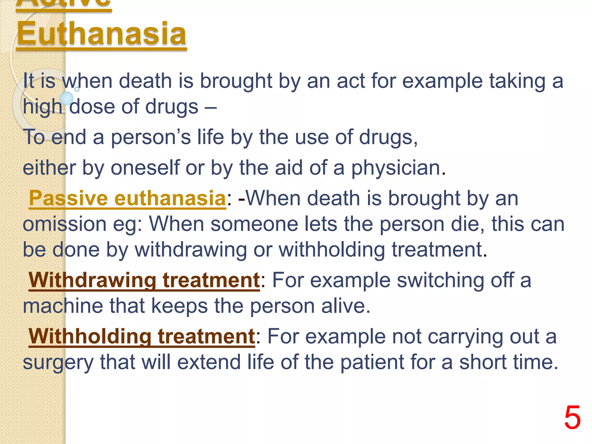 Bioethical Issue-EUTHANASIA | PPTX