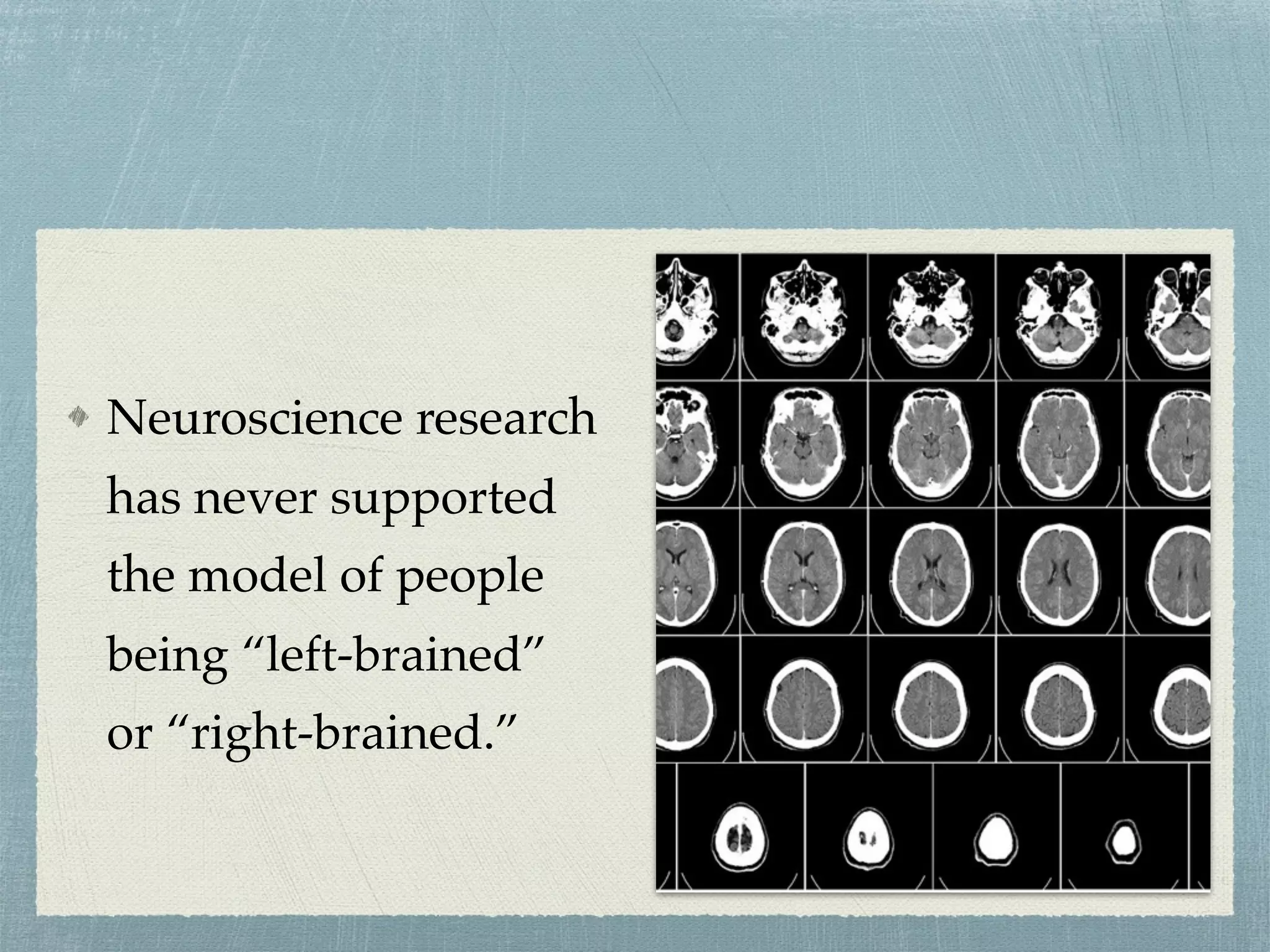 Dave Rocker: Neuromyths: Misunderstandings About The Brain | PDF