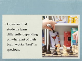 Dave Rocker: Neuromyths: Misunderstandings About The Brain | PDF