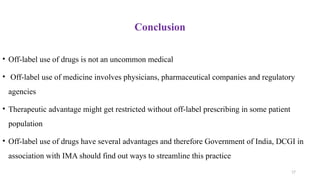 edit offlabeluse When a drug is used in a way that is different from ...