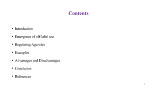 edit offlabeluse When a drug is used in a way that is different from ...