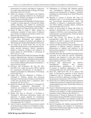 Analytical Review: Methods of Determination for Ledipasvir and Velpatasvir in Pharmaceutical and ...