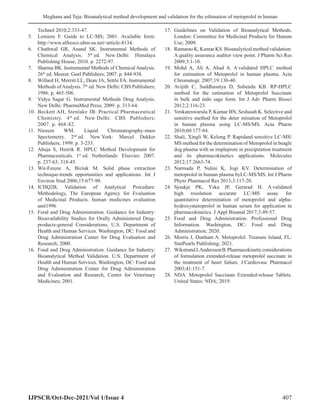 Bioanalytical Method Development and Validation for the Estimation of ...