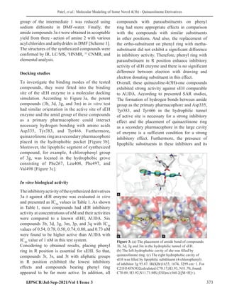 Molecular Modeling of Some Novel 4(3h) - Quinazolinone Derivatives | PDF