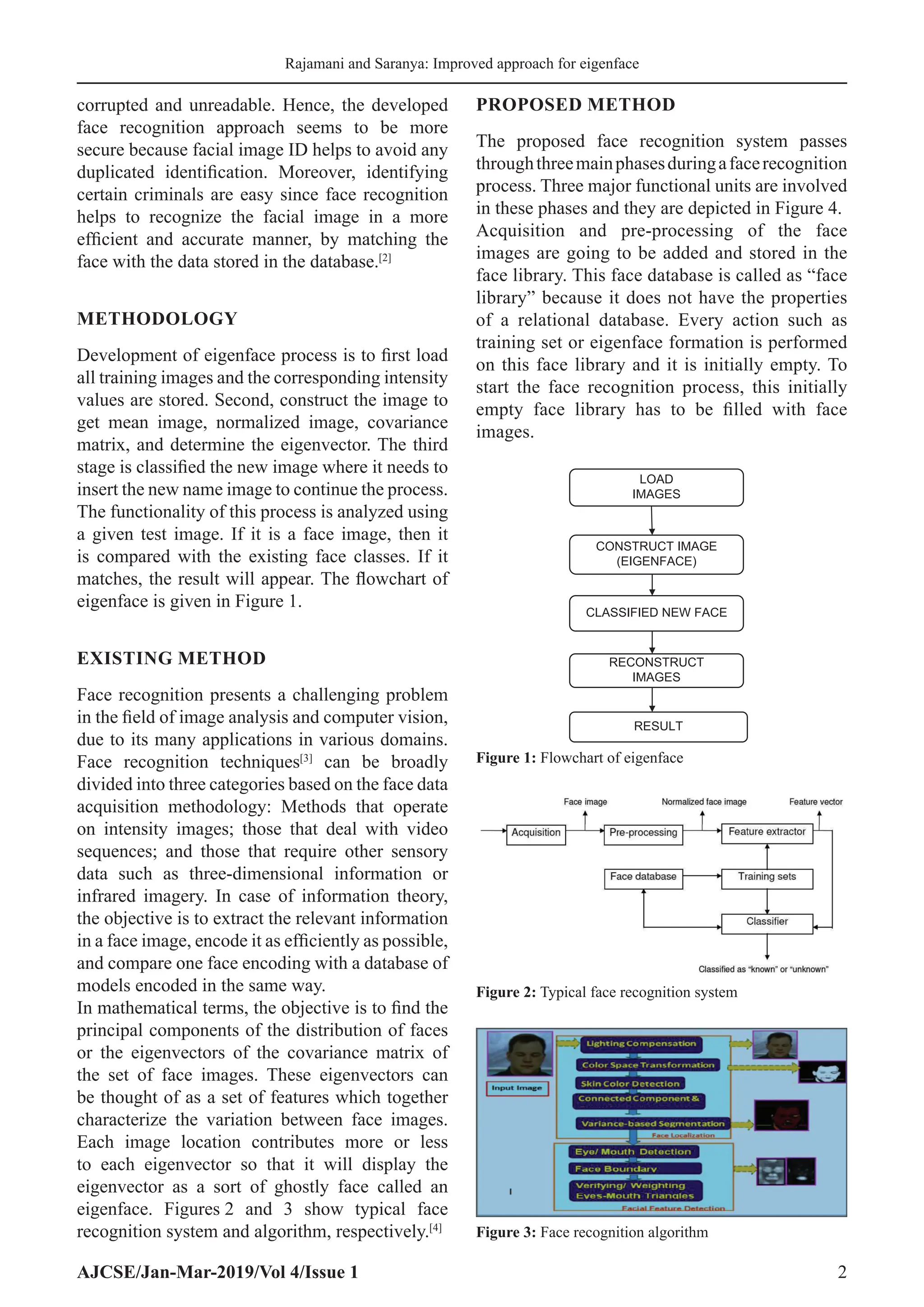 Improved Approach for Eigenface Recognition | PDF