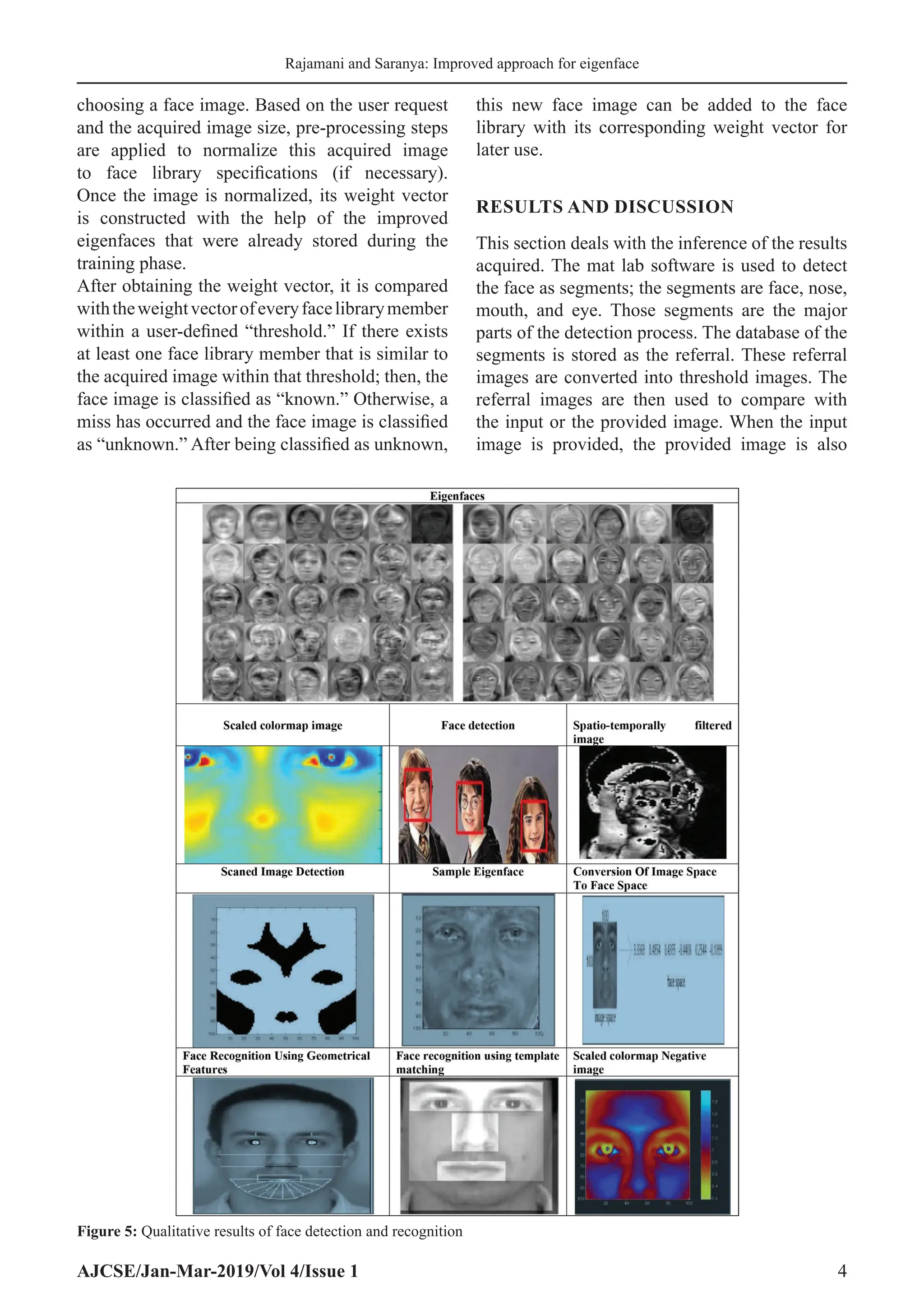 Improved Approach for Eigenface Recognition | PDF
