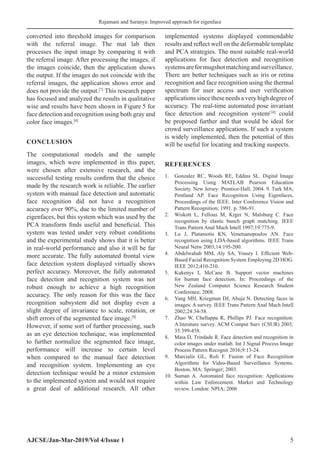 Improved Approach for Eigenface Recognition | PDF