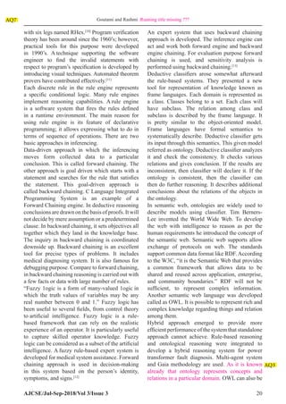 A Review on Reasoning System, Types, and Tools and Need for Hybrid Reasoning | PDF