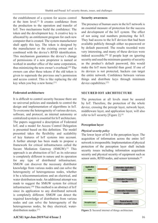 A Critical Study on Security Threats, Issues, and Challenges in the Internet of Things | PDF