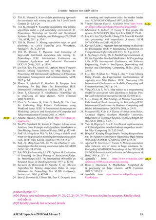 Generating Frequent Itemsets by RElim on Hadoop Clusters | PDF