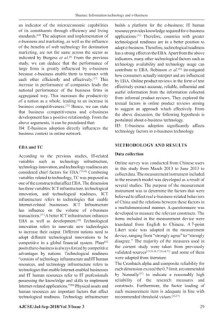 Information Technology Acceptance and E-business Adoption in Organizations | PDF