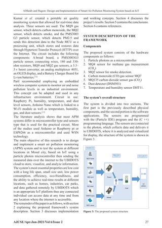 Design and Implementation of Smart Air Pollution Monitoring System Based on Internet of Things | PDF
