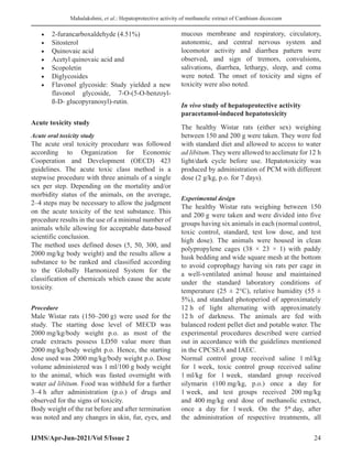 Hepatoprotective activity of methanolic extract of Canthium dicoccum in ...