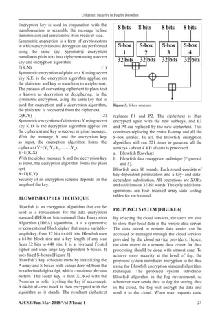Fog and Internet of Things Network Security through Blowfish Cipher | PDF