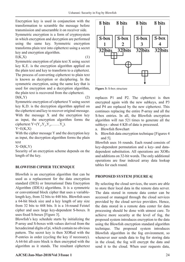 Fog and Internet of Things Network Security through Blowfish Cipher | PDF