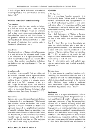 Performance Evaluation of Data Mining Algorithm on Electronic Health Record of Diabetic Patients ...
