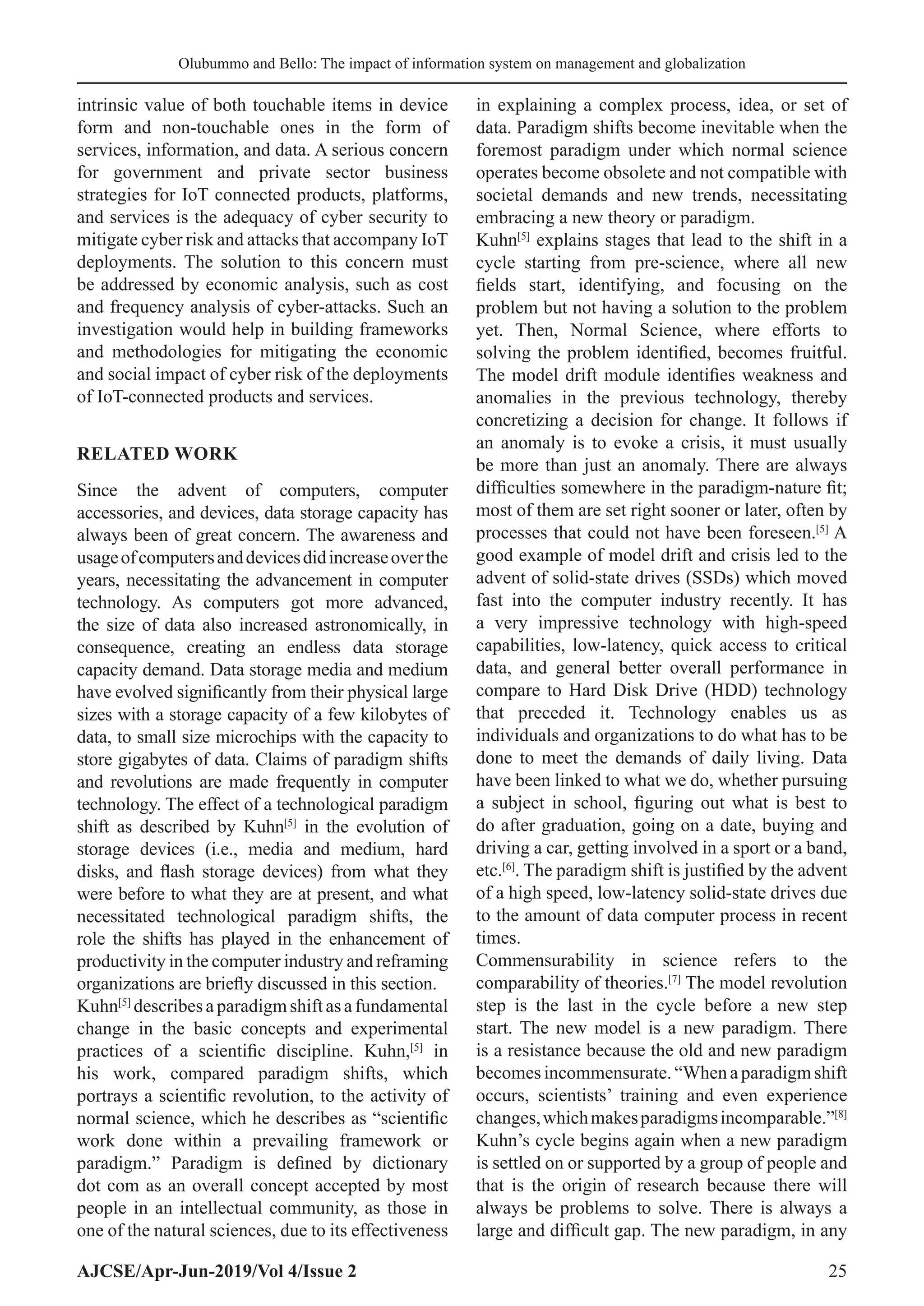 The Impact of Information System (Internet of Things) on Management and ...