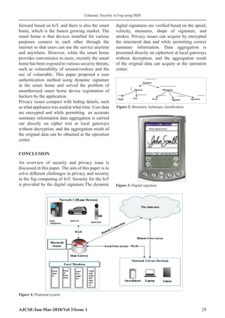 Security and Privacy in Fog Computing for the Internet of Things using Dynamic Digital Signature ...