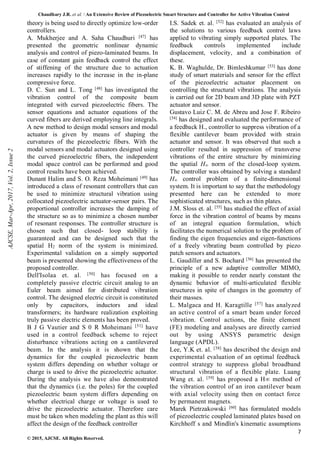 An Extensive Review of Piezoelectric Smart Structure and Controller for Active Vibration Control ...