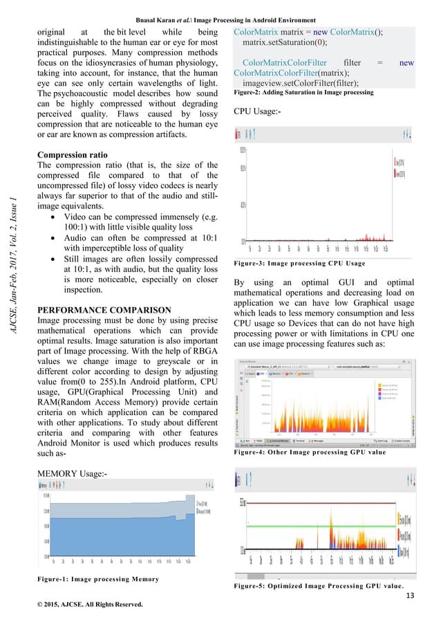 Image Processing in Android Environment AJCSE | PDF