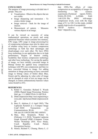 Image Processing in Android Environment AJCSE | PDF
