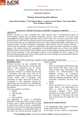 Wireless Network Security Software Wireless Network Security Software | PDF