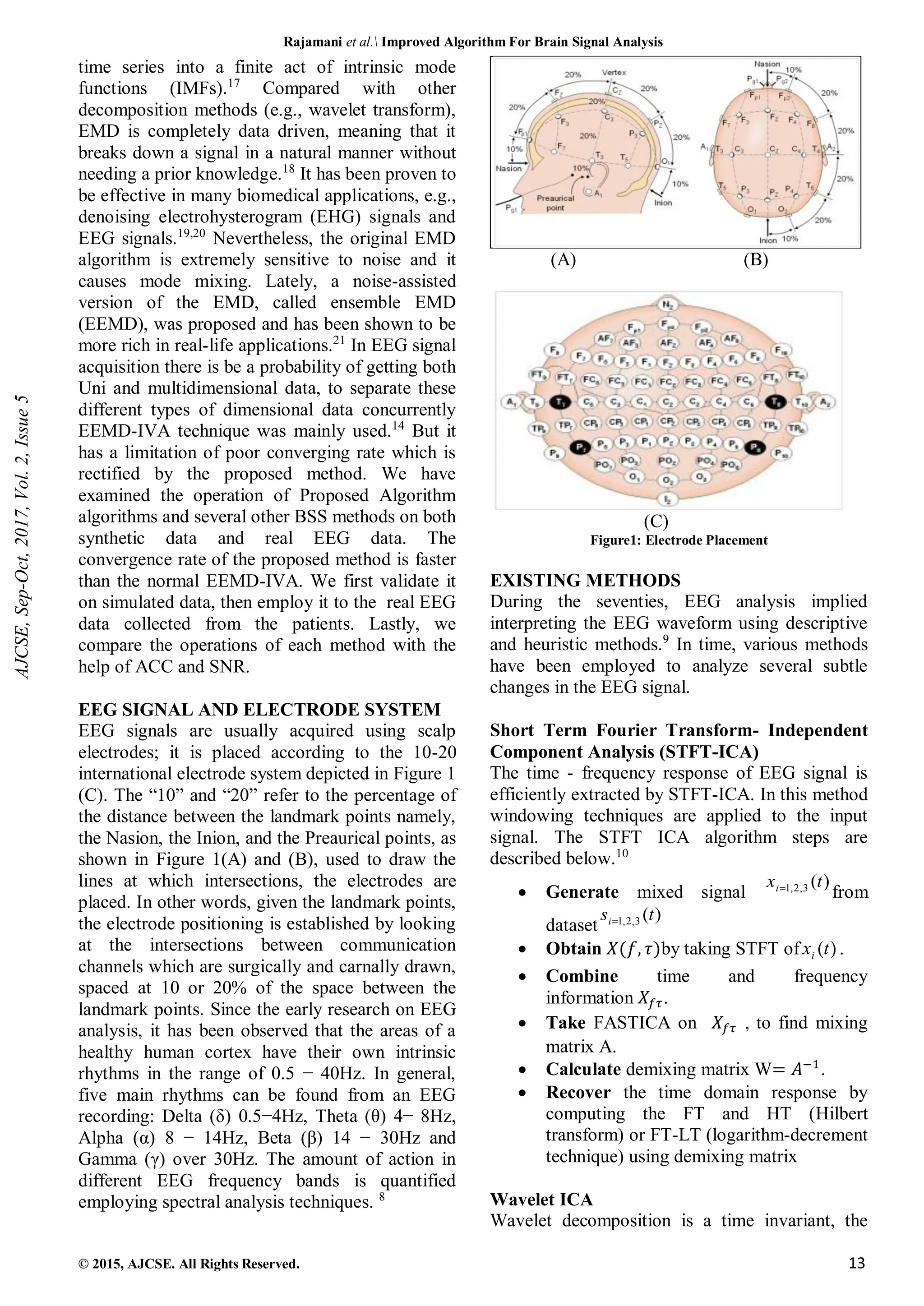 Improved Algorithm for Brain Signal Analysis | PDF
