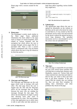 Quick Search Hospital - Website Development using ASP.Net