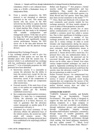 Integrity and Privacy through Authentication Key Exchange Protocols for Distributed Systems | PDF