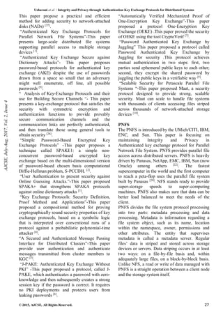 Integrity and Privacy through Authentication Key Exchange Protocols for Distributed Systems | PDF