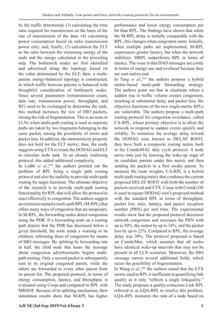 Low Power and Lossy Networks Routing Protocols for IoT Environment: A Survey | PDF
