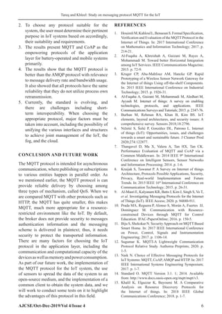 Study on Messaging Protocol Message Queue Telemetry Transport for the Internet of Things | PDF ...