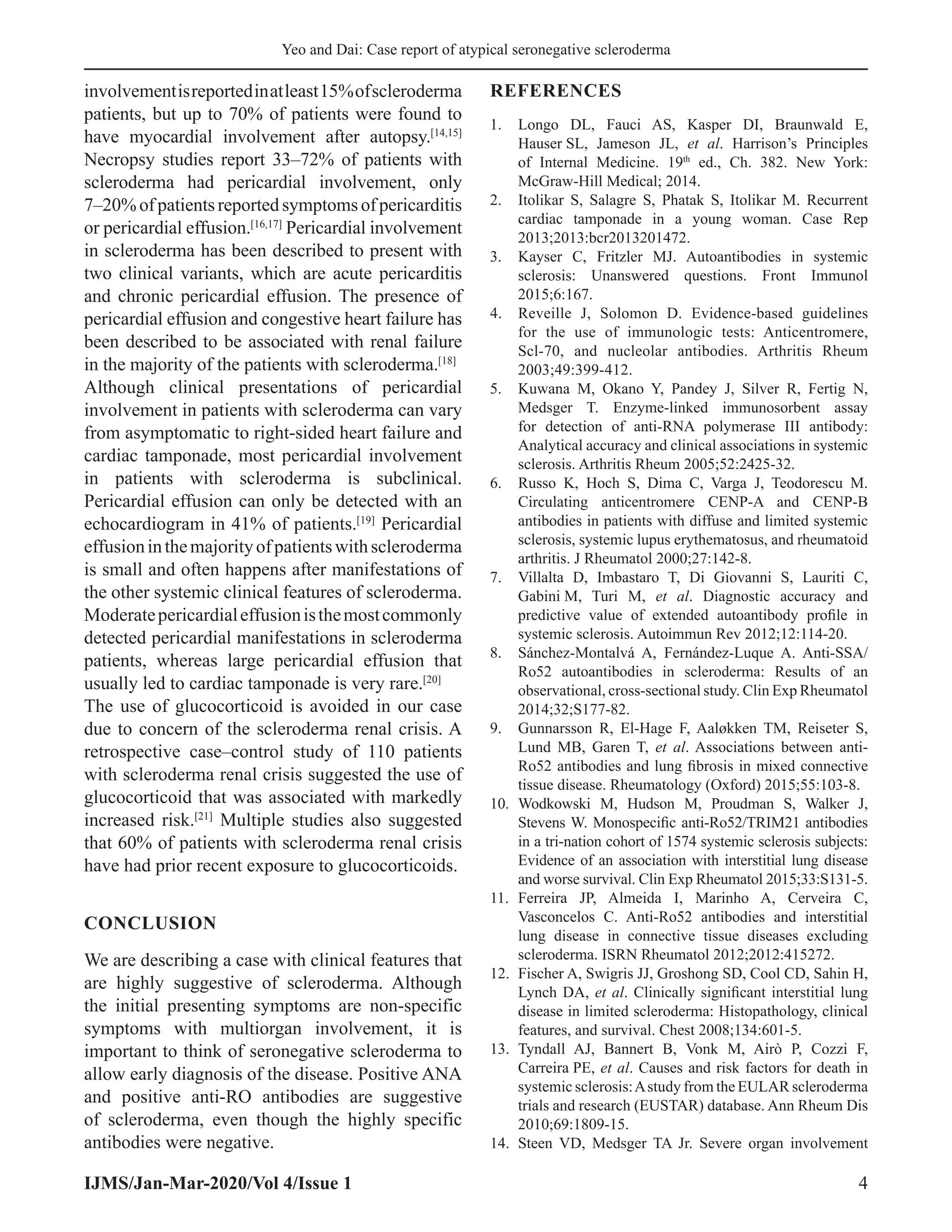 Case report of atypical seronegative scleroderma | PDF